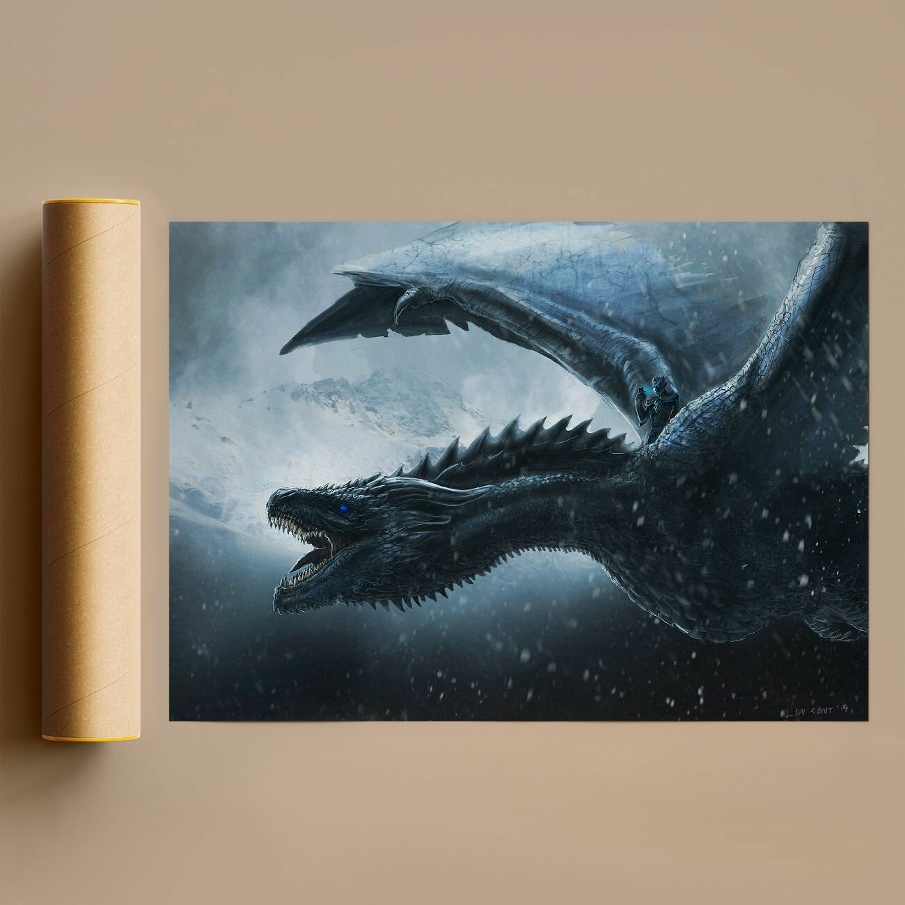 Постер Игра престолов 30х40 см без рамы/ Game of thrones, Дракон, постер для интерьера, в подарок