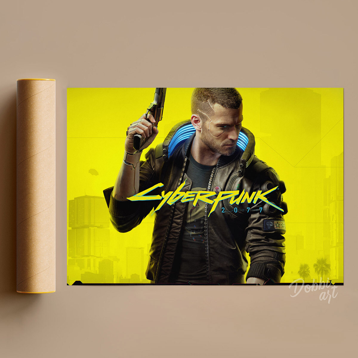 Постер Cyberpunk 2077 30х40 см без рамы/ Киберпанк видео игра плакат/ Современный яркий постер для интерьера/ Декор стен комнаты, подарок парню, мужчине, подарок геймеру