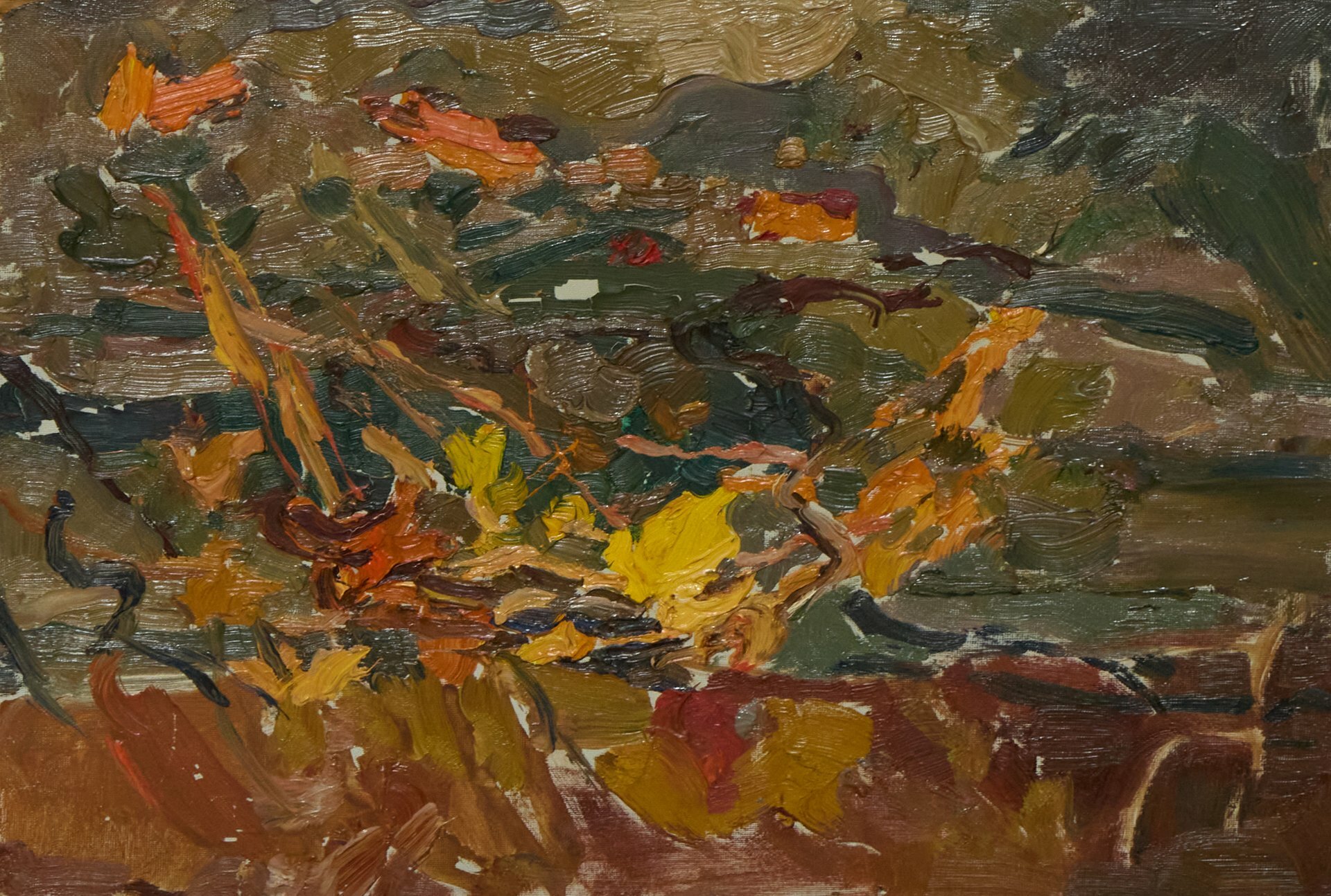 Этюд, Александр Петров, Абстрактное искусство, Картон, Масло