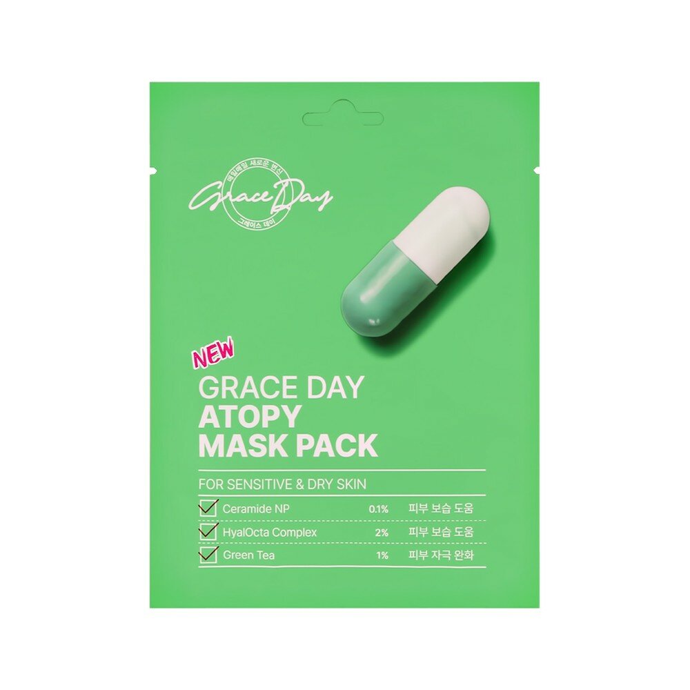 Маска для лица тканевая GRACE DAY с церамидами (увлажняющая) 27 г