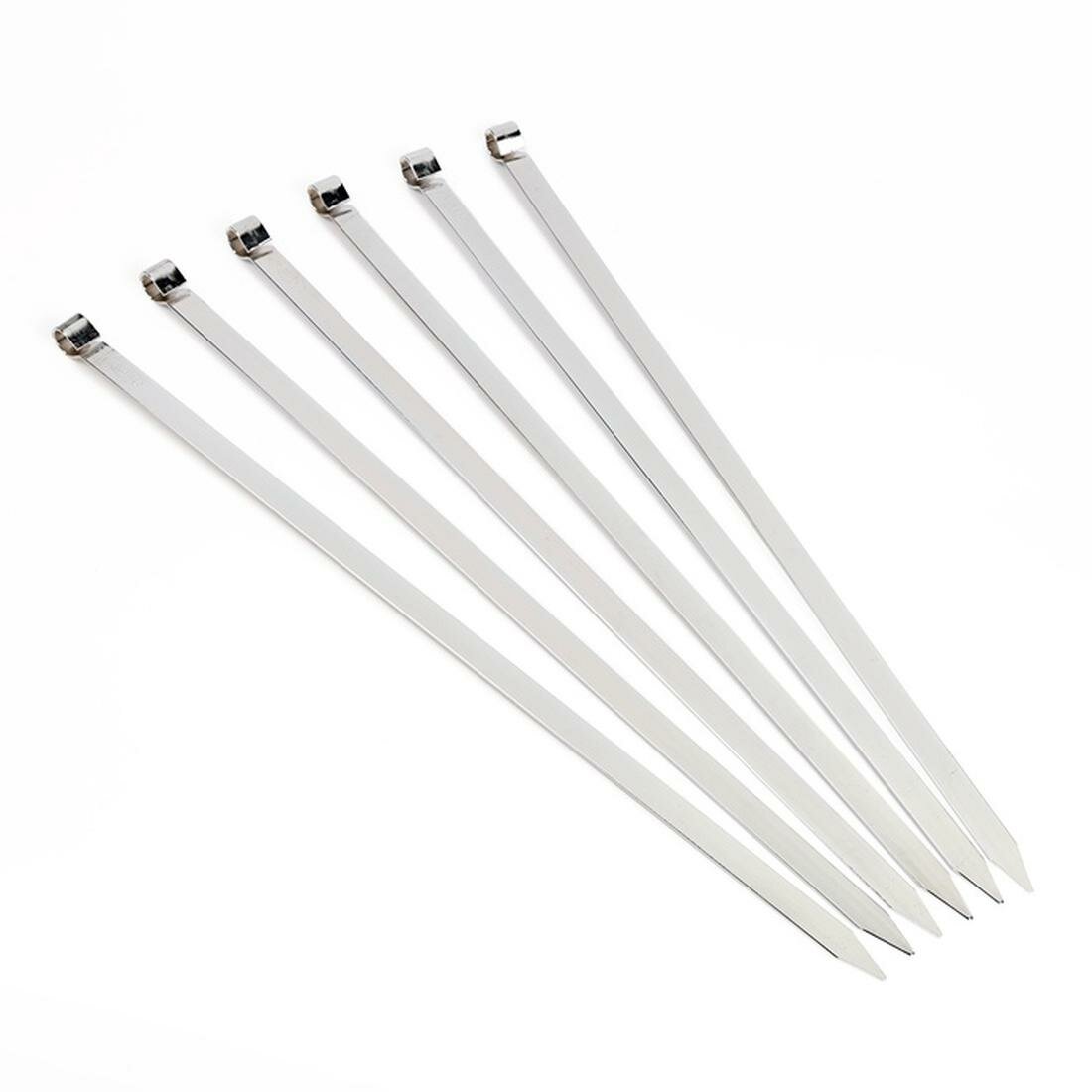 Набор шампуров для люля-кебаб 6 шт, рукоять - кольцо, 60×1.8 см