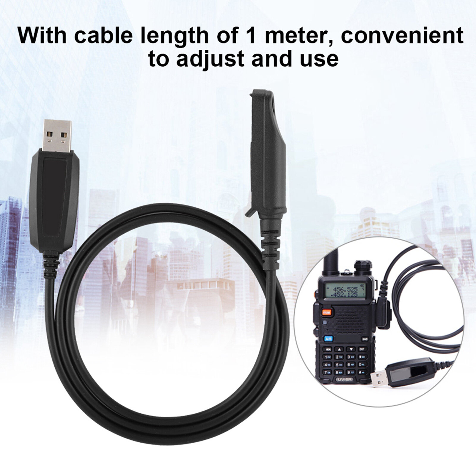 Кабель Программирования USB: Универсальная Совместимость с BaoFeng UV-9R, BF-R760 и Retevis RT6 - Прямое Подключение к Компьютеру для Надежного Программирования Раций