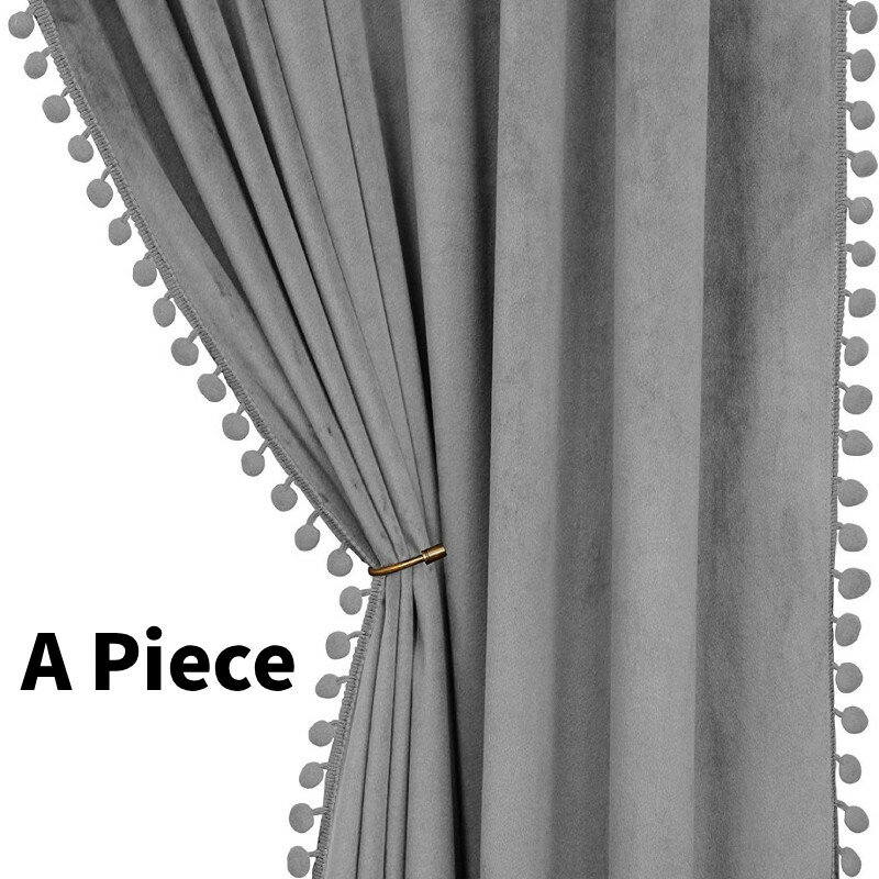 Плотная ткань полиэстер шторы с принтом для гостиной и спальни серый 150x183см