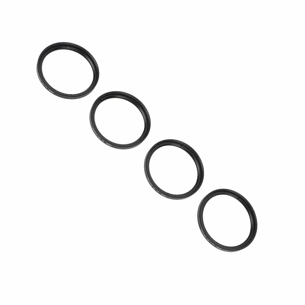Набор фильтров макрофотографии 4 в 1 с оптического стекла, включая +1, +2, +4, +10, и чехлом для хранения для цифровых фотокамер, диаметр 82мм