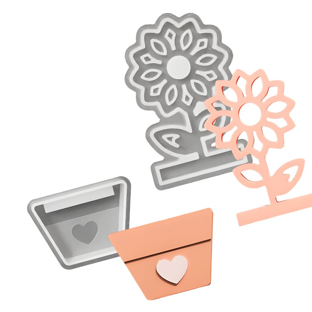 Дополнительный эластомерный набор для DIY цветочных контейнеров и поделок из смолы для дома