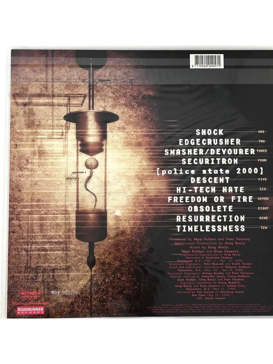 FEAR FACTORY - Obsolete LP Винил — фото 1