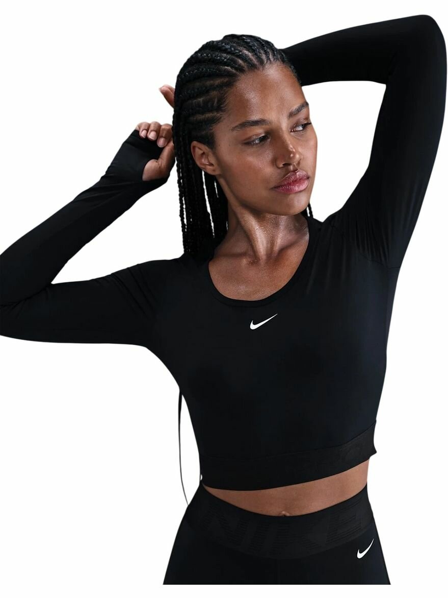 Лонгслив спортивный Pro Dri-FIT Cropped Long-Sleeve Top