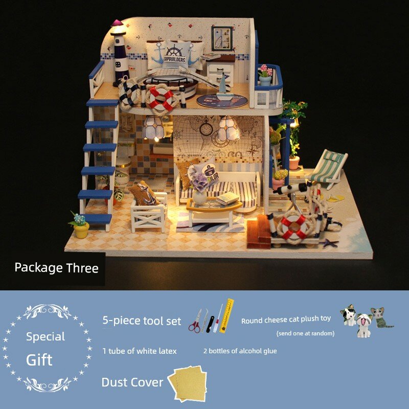 Деревянный 3D-конструктор Hongda: развивающая игрушка-головоломка для детей 6-8-10 лет, сборная модель маленького