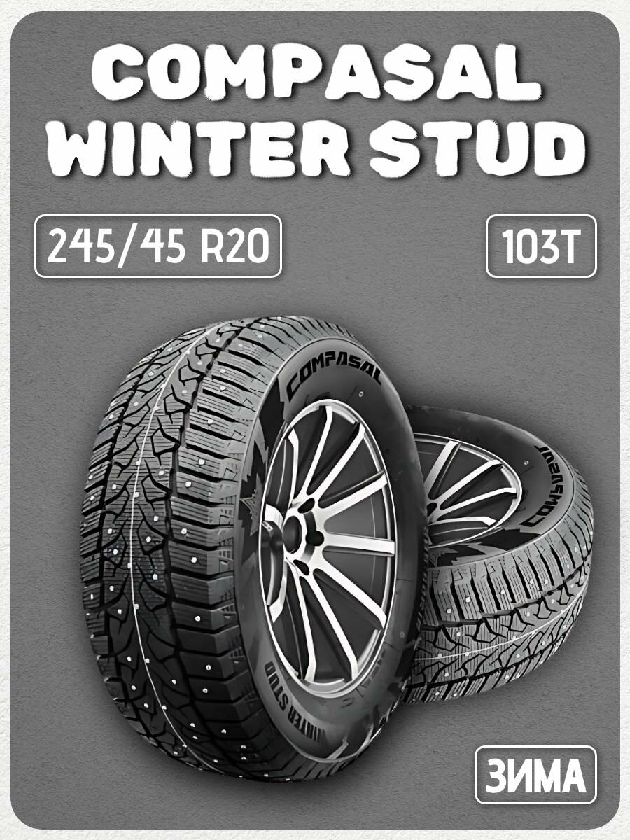 Автомобильная шина зимняя Compasal Winter Stud 245/45 R20 103T XL шипованная