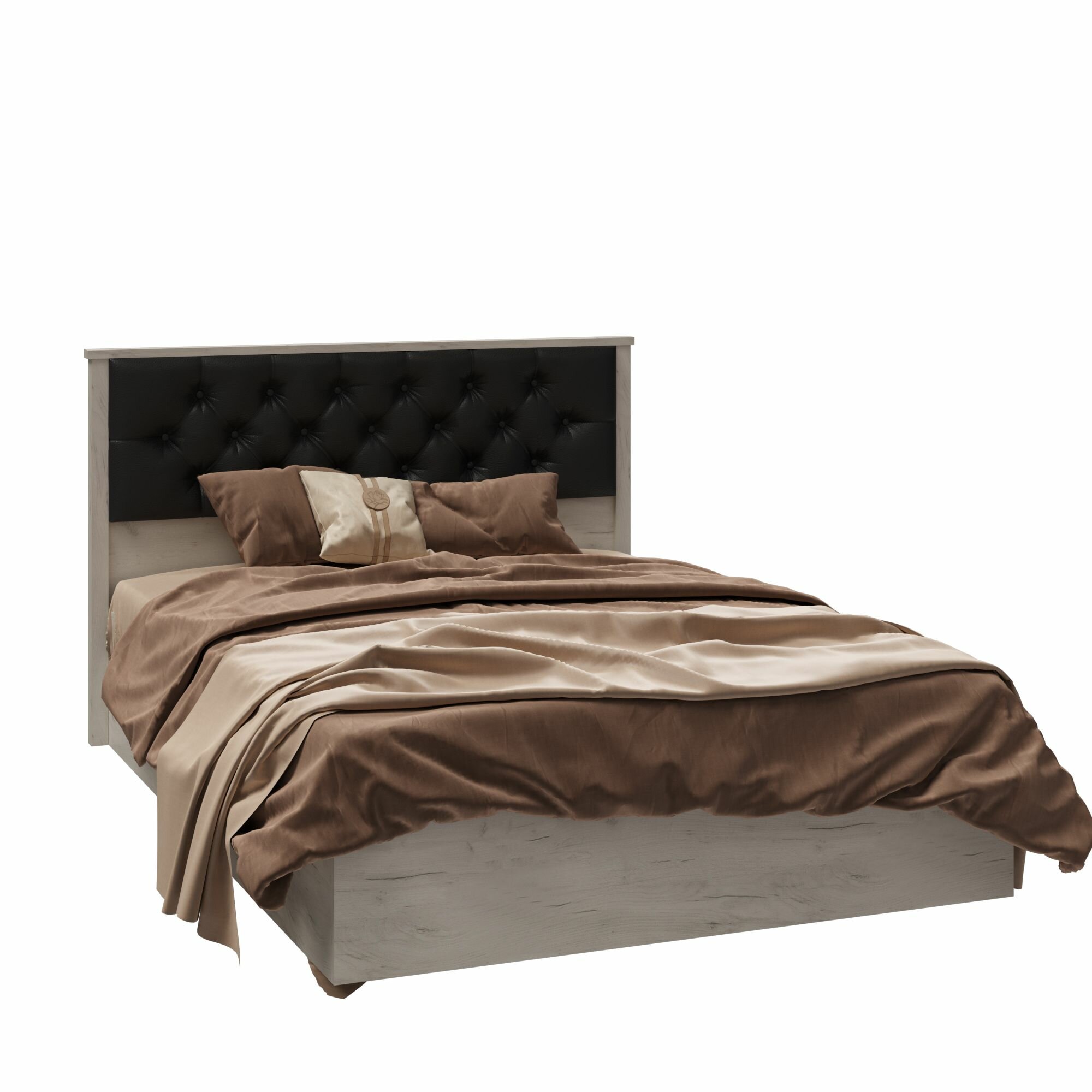 Спальня София кровать СКР-2 (1,6) корпус дуб крафт белый+ настил 1,6 из ЛДСП (Микон)