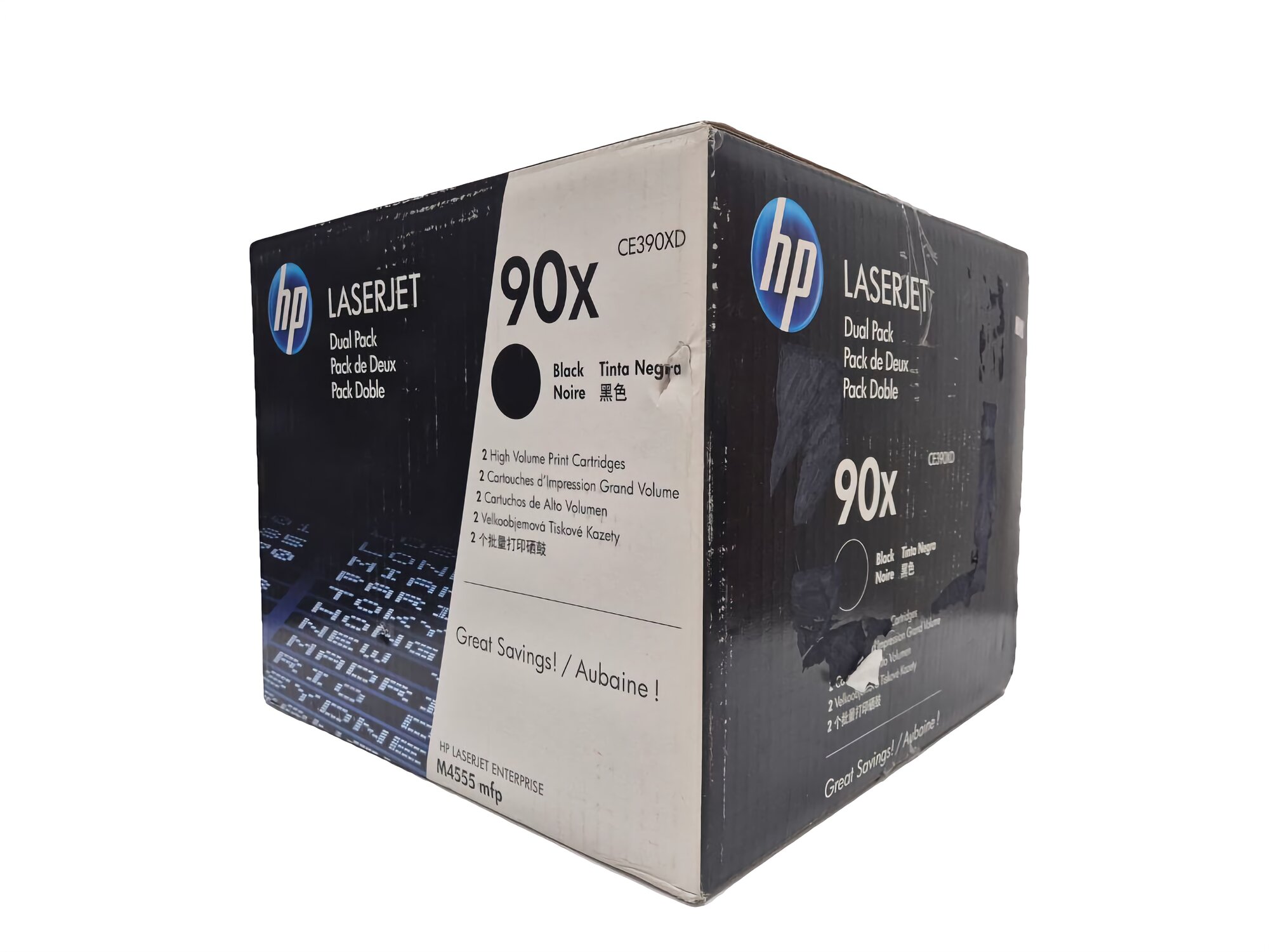 CE390XD Kартридж лазерный HP 90X оригинальный, черный (2 шт. * 24 000 стр.) для LaserJet Enterprise M4555, M603