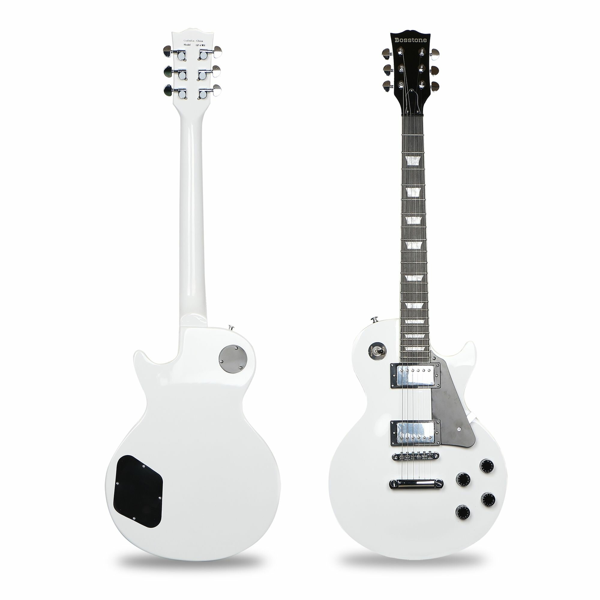 Bosstone LP-6 V.2 WH (2025) Гитара электрическая, 6 струн цвет белый