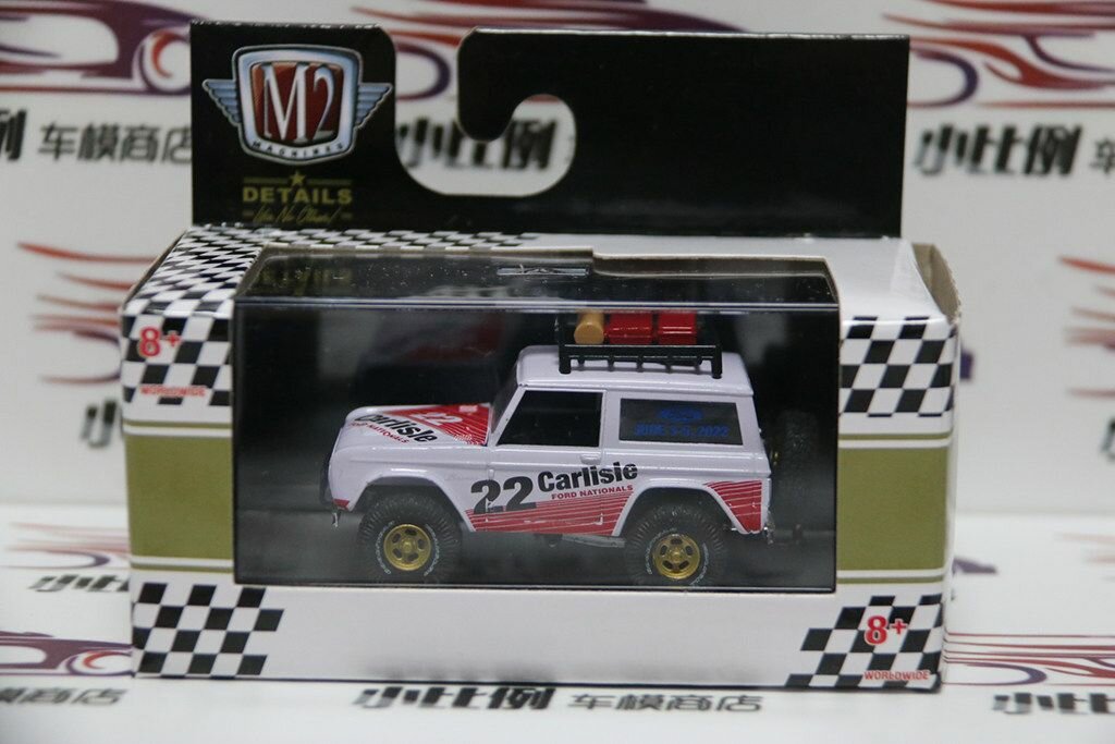M2 Machines 1:64, литой автомобиль, модель машинки(1966 Ford Bronco)