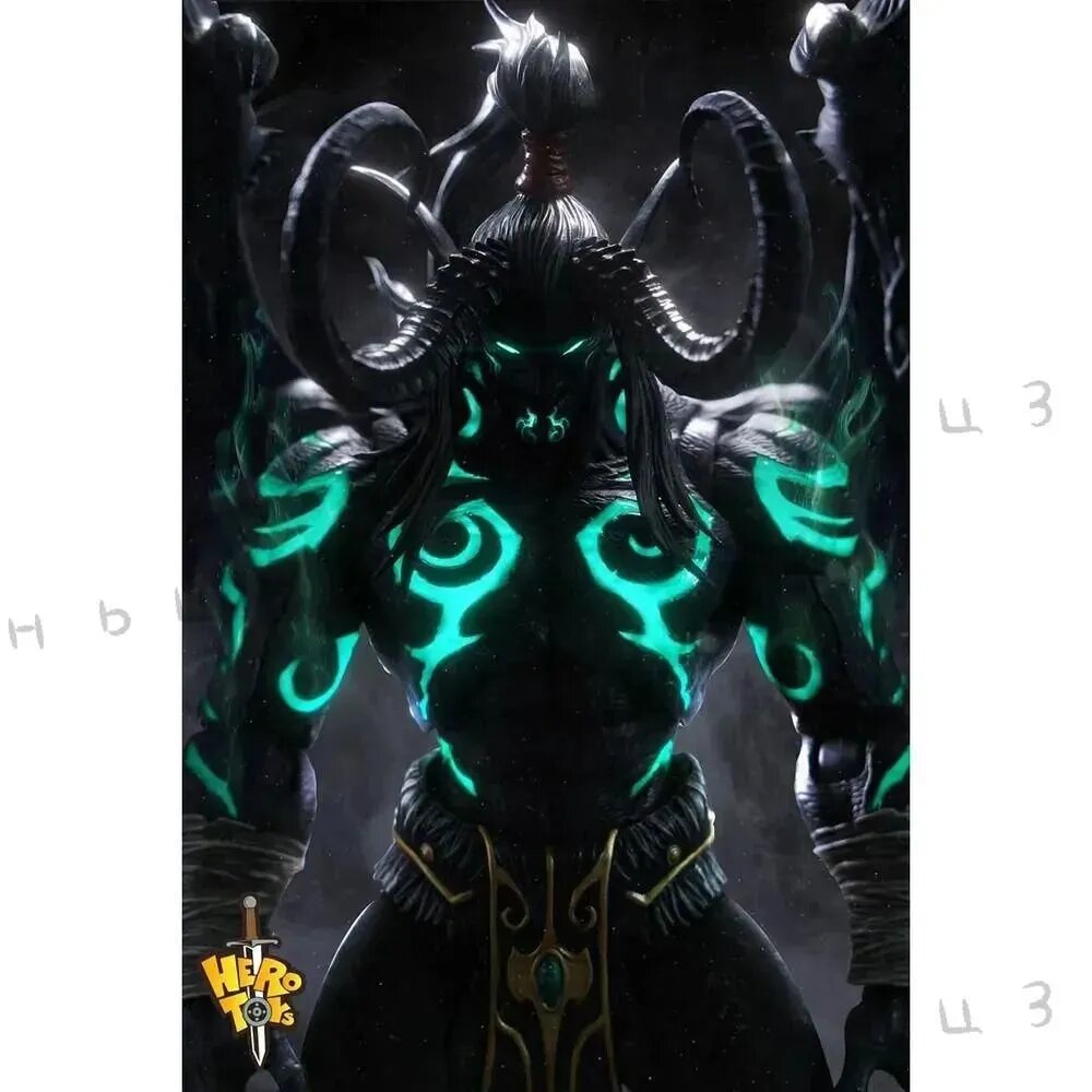 Фигурка Иллидан Ярость Бури, 24 см, аксессуар для фигурок World of Warcraft — фото 1