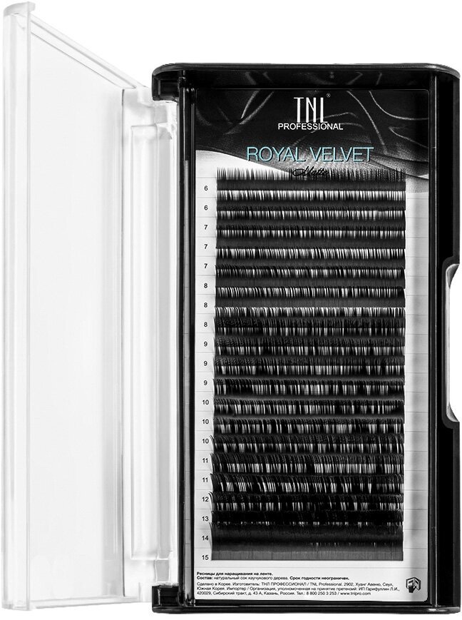 TNL матовые ресницы на ленте 0.10 изгиб СC MIX №03 (6-15ММ)