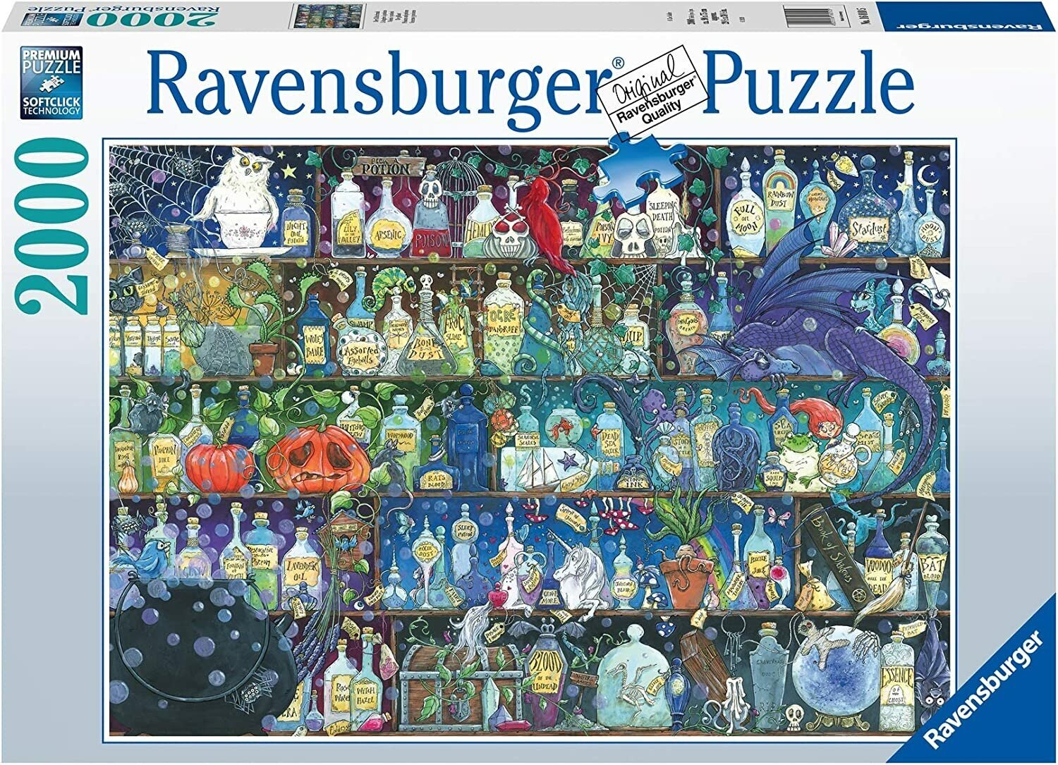 Ravensburger. Пазл карт. 2000 "Яды и зелья"