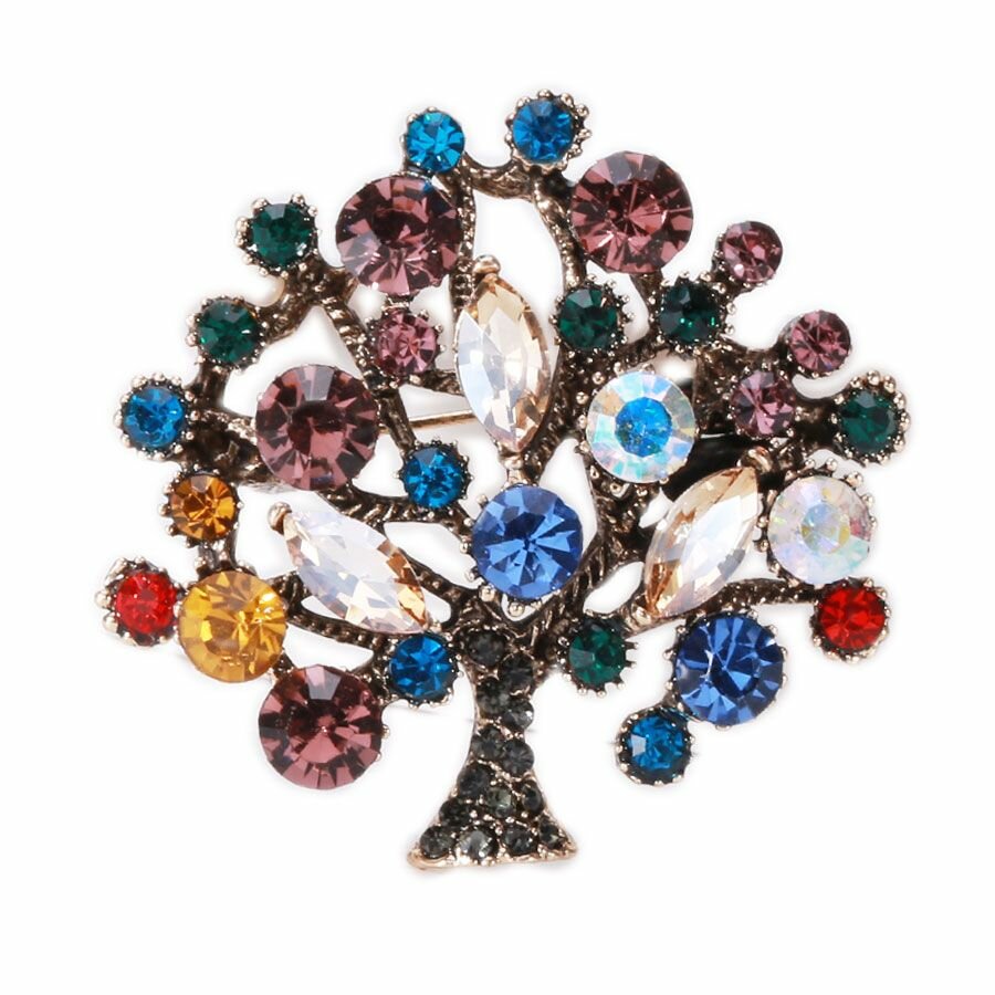 Брошь, стразы