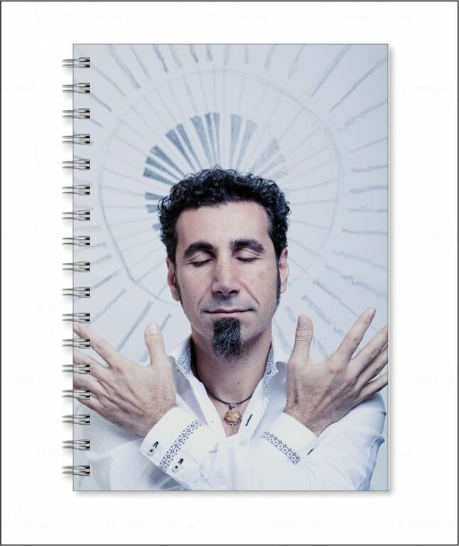 Тетрадь System of a Down, Систем оф а Даун №6, Размер А6 - 10 на 15 см