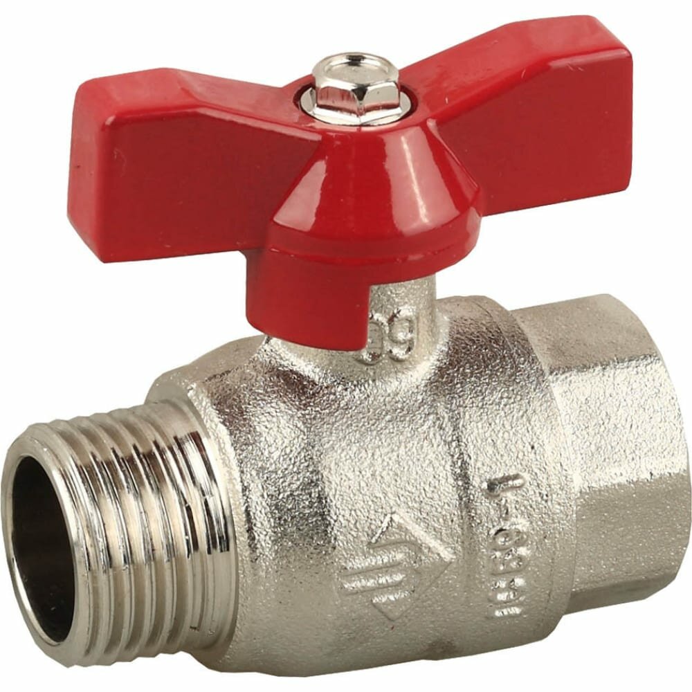 Шаровой полнопроходной кран для трубопровода Зубр 1 51354-N-1, с трубопроводными системами