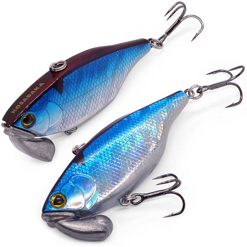 Воблер виб Kosadaka Trigon TN 70S, тонущ, 70мм, 31.5г, цв. BLU