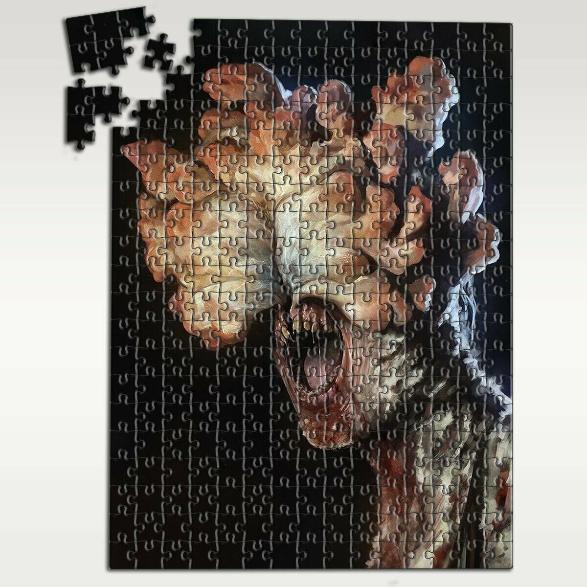 Пазл картонный А3: модель The Last of Us 2 зомби щелкун - 2 П