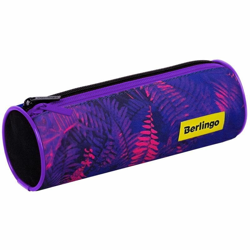 Пенал тубус без наполнения Flora neon 210х70х50 мм Berlingo