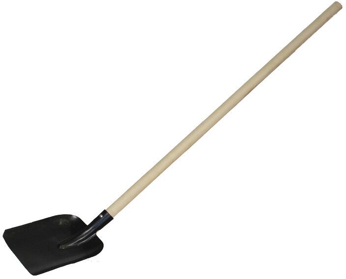 Лопата совковая с черенком