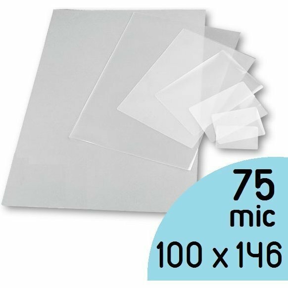 Плёнка для ламинирования пакетная 100 х 146 мм х 75 mic (Yu), 100шт.