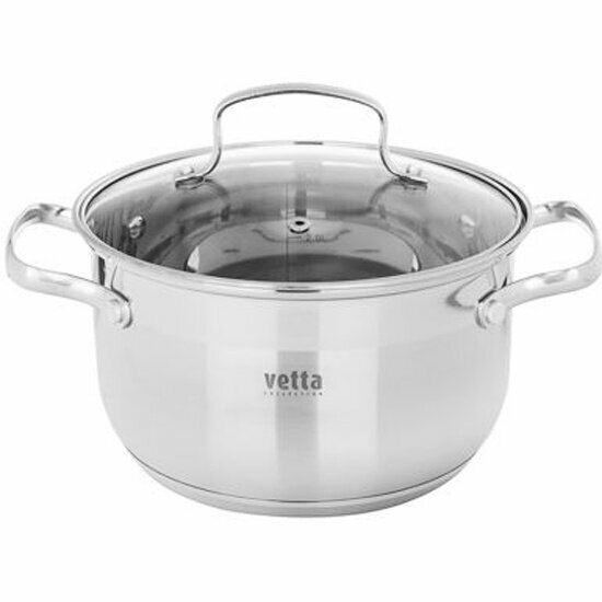Кастрюля Vetta Берн 20х12см. 3,5л, индукция (822-101)