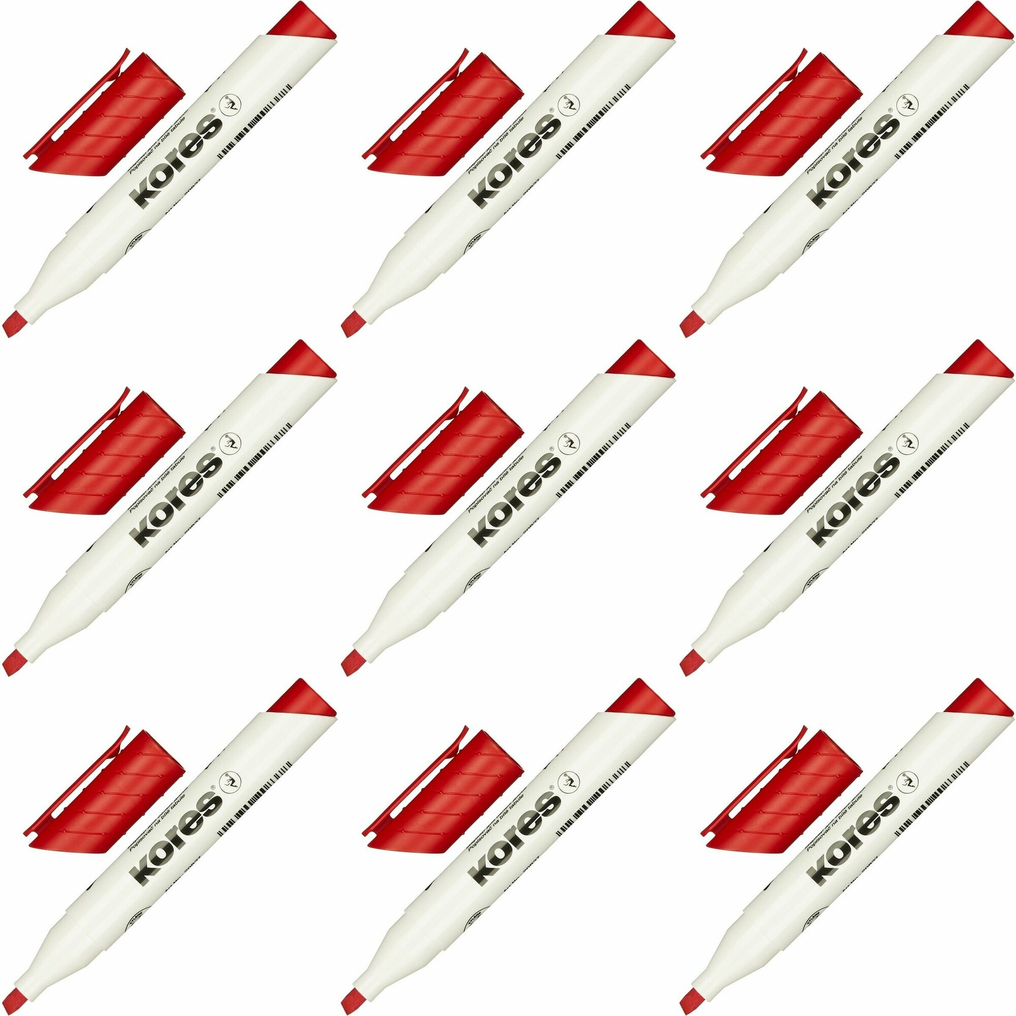 Kores Маркер для белых досок Красный, 3-5 мм, 9 шт