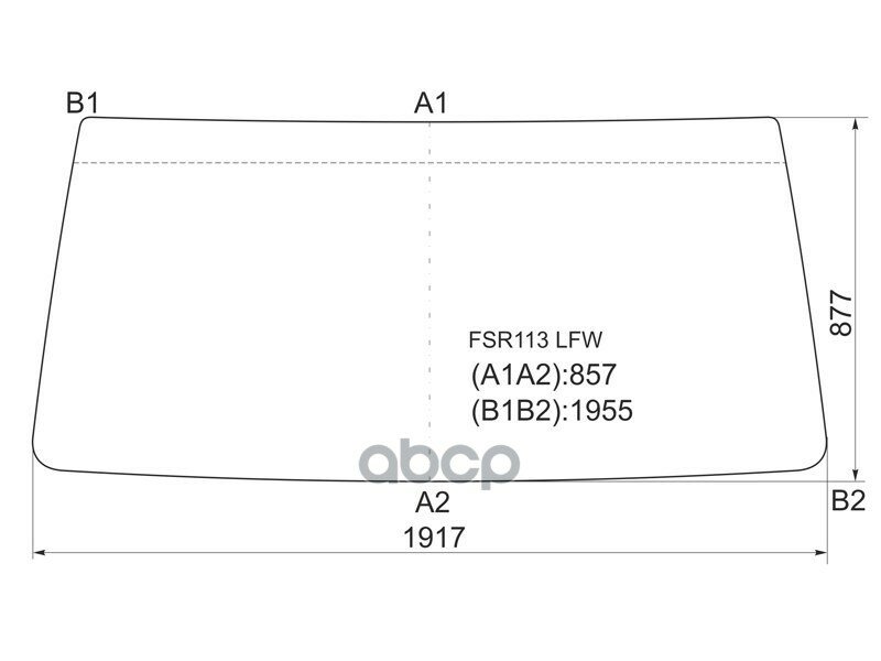 Стекло лобовое Isuzu Forward 85-06 XYG арт. FSR113 LFW