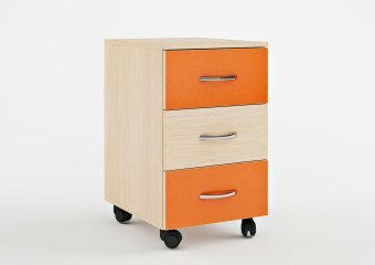 Тумба Л Л-01 Дуб Молочный Оранжевый