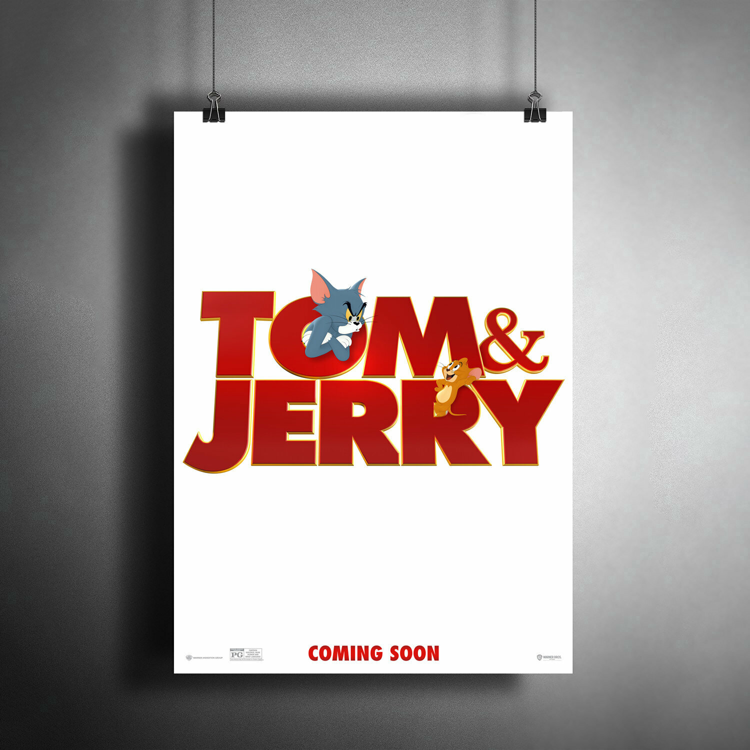 Постер плакат для интерьера "Мультфильм: Том и Джерри. Tom and Jerry (Кот и мышонок)" / Декор дома, офиса, комнаты, квартиры A3 (297 x 420 мм)