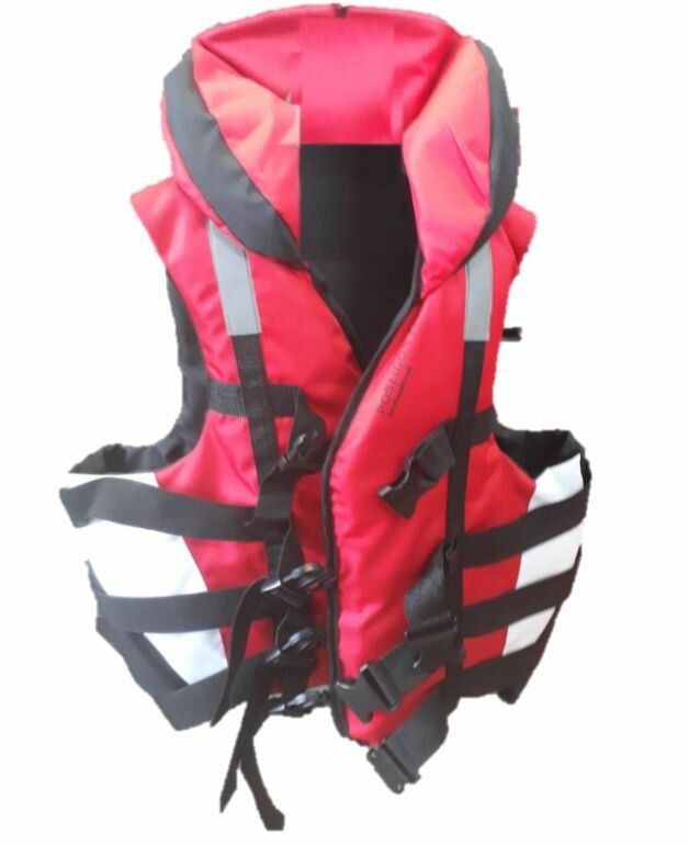 Жилет спасательный Poseidon Fish professional S-M, красный