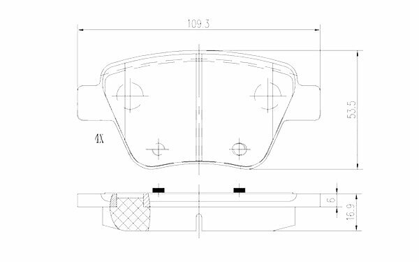Zekkert Колодки тормозные задние для Audi A1 10-, A3 II 03-, Skoda Octavia (1Z3,1Z5,933) 04-, Yeti (5L6,5L7,676,677) 09-, VW Golf VI 08-