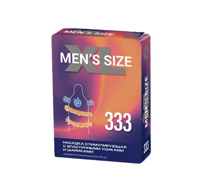 Насадка-презерватив Sitabella «Men's SIZE 333» с усиками бесцветная
