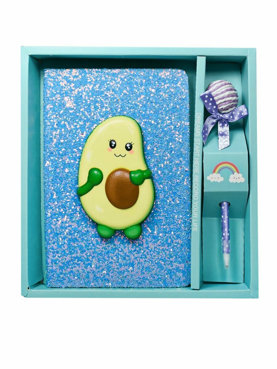 Kubanstar / Блокнот с ручкой со сквишем, А5