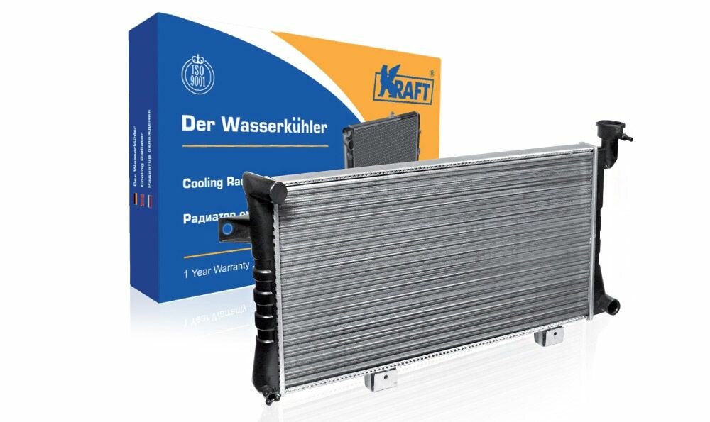 Радиатор охлаждения для ВАЗ 21214, 21218, 2131 Нива, Niva, 2120, ВИС 2346, 2348 инж. алюминиевый арт KT104014