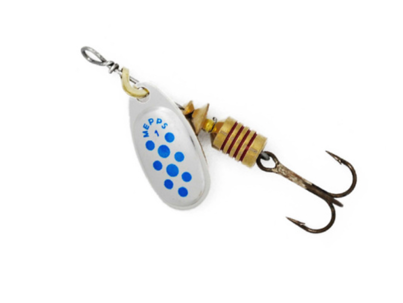 Вращающая блесна из латуни Mepps Comet PTS №2 4,5г- Bleus AG, 55mm