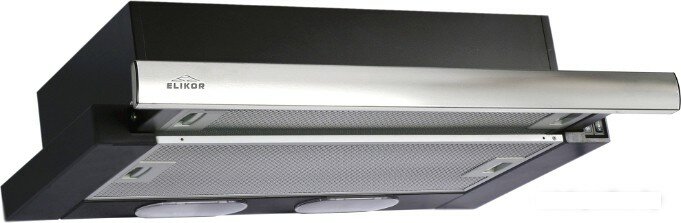 Вытяжка Elikor Интегра 50П-400-В2Л черный/нержавеющая сталь