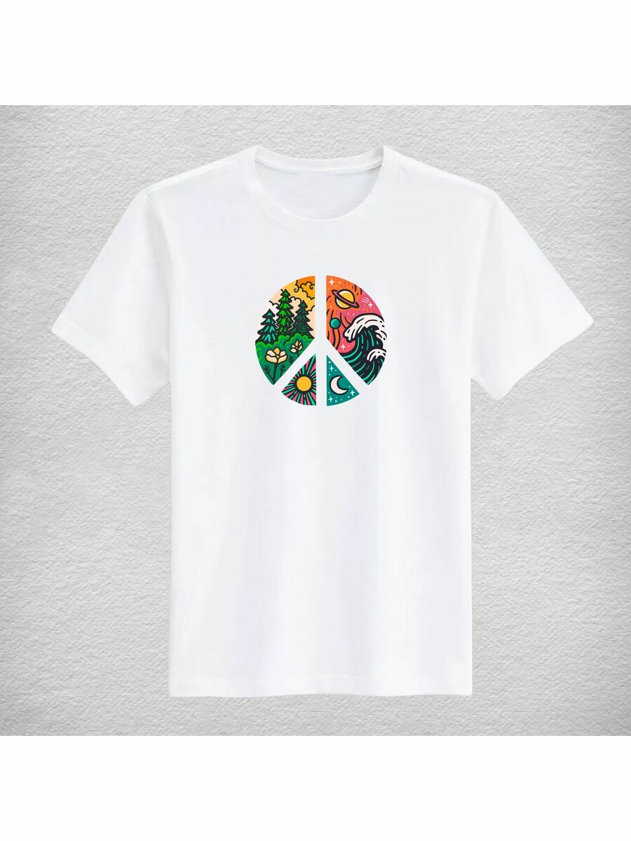 Футболка хиппи природа