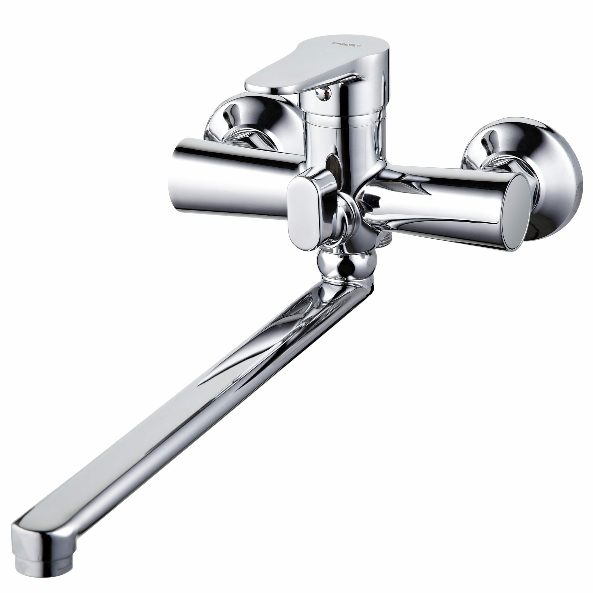 Смеситель для ванны с длинным поворотным изливом ZERIX РUD-7-146(045)