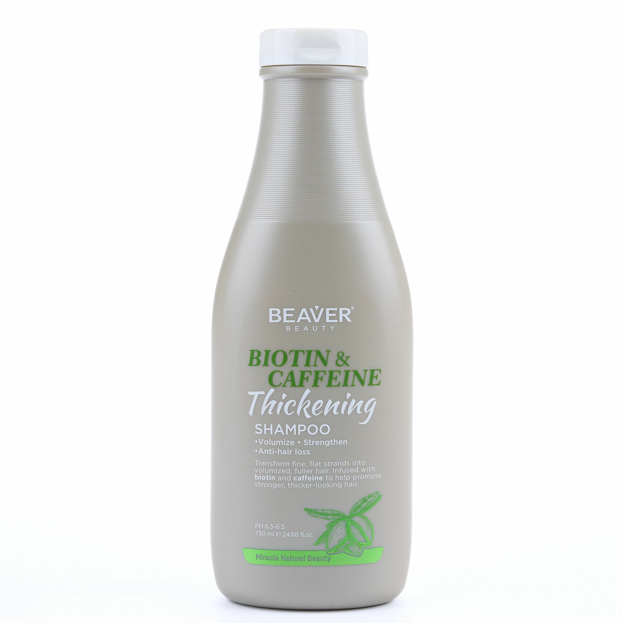 BEAVER Укрепляющий шампунь для волос Biotin & Caffeine Thickening Shampoo (730 мл)