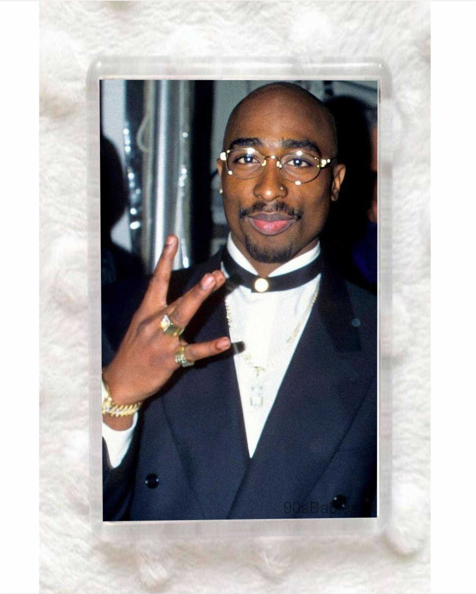 Магнит акриловый с принтом "2Pac", Тупак Шакур