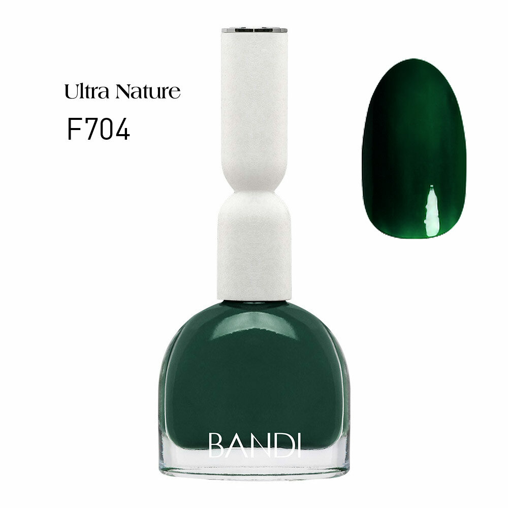 Лак для ногтей BANDI Ultra Nature, Paint green, F704s, 10 мл