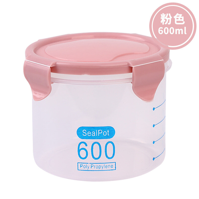 Большой прозрачный пластиковый герметичный контейнер для сухого молока, пищевой контейнер, кухонный ящик для хранения круп, контейнер для хранения.