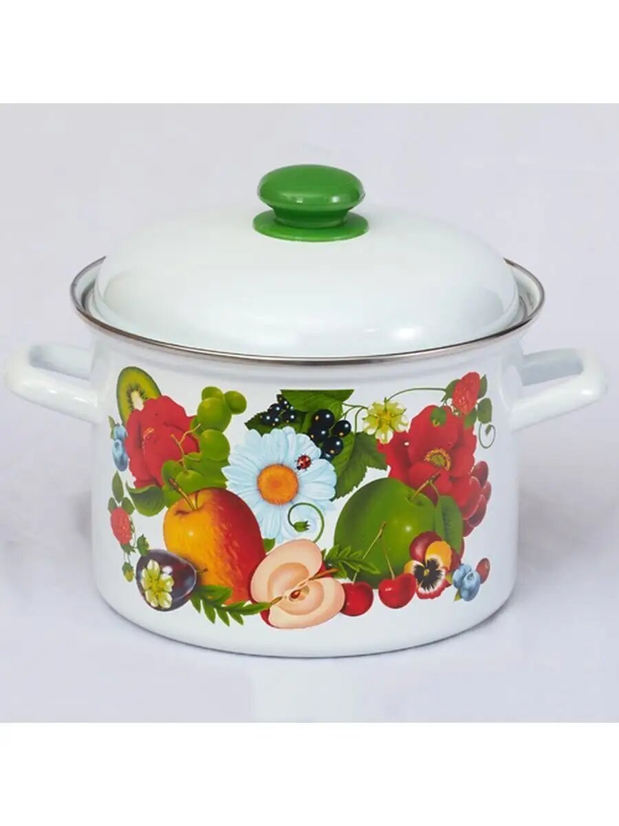 Кастрюля эмалированная