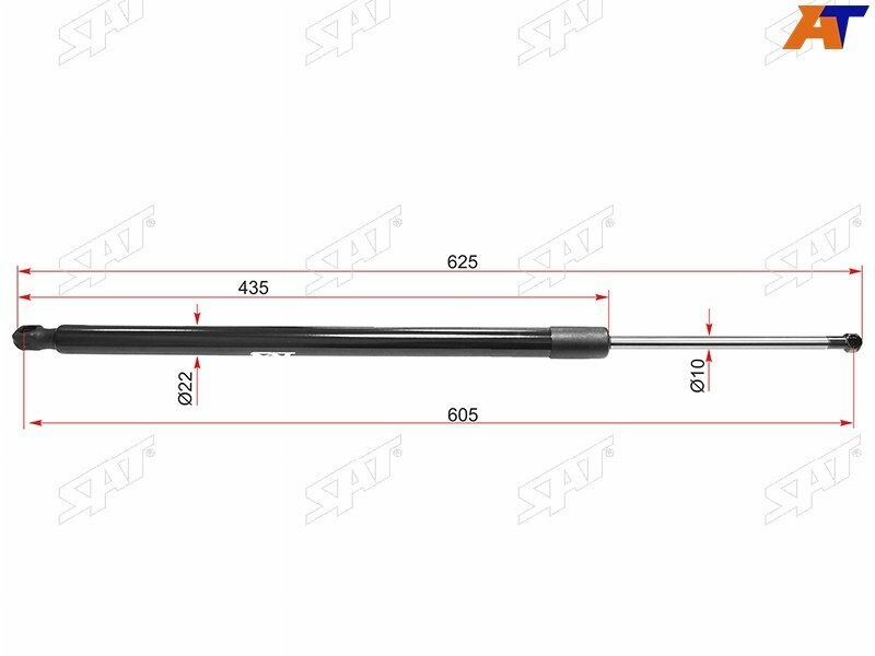 . SAT Амортизатор (Газовый упор) крышки багажника для LEXUS LEXUS NX200/300H 14-