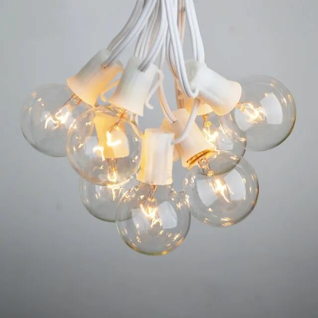 Водонепроницаемая уличная гирлянда Ретро Накаливания 25 ламп, 8 м, питание от сети 220В, 1 шт