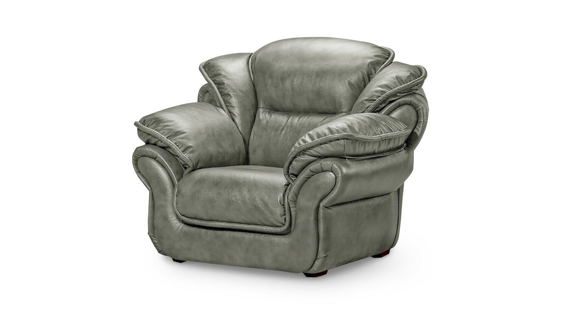 Кресло Адажио Madras Грей NEW 128x110x103 см, серый , нераскладной GOODFORM